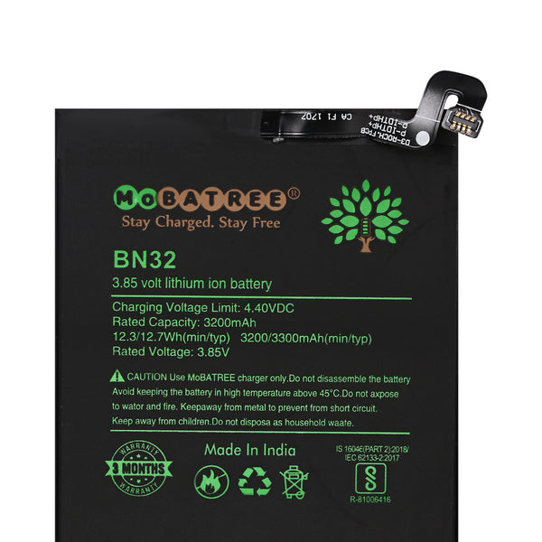 Mobatree Original Mobile Battery for Xiaomi Mi 4 - BN32 4400 mAh - Mobatree