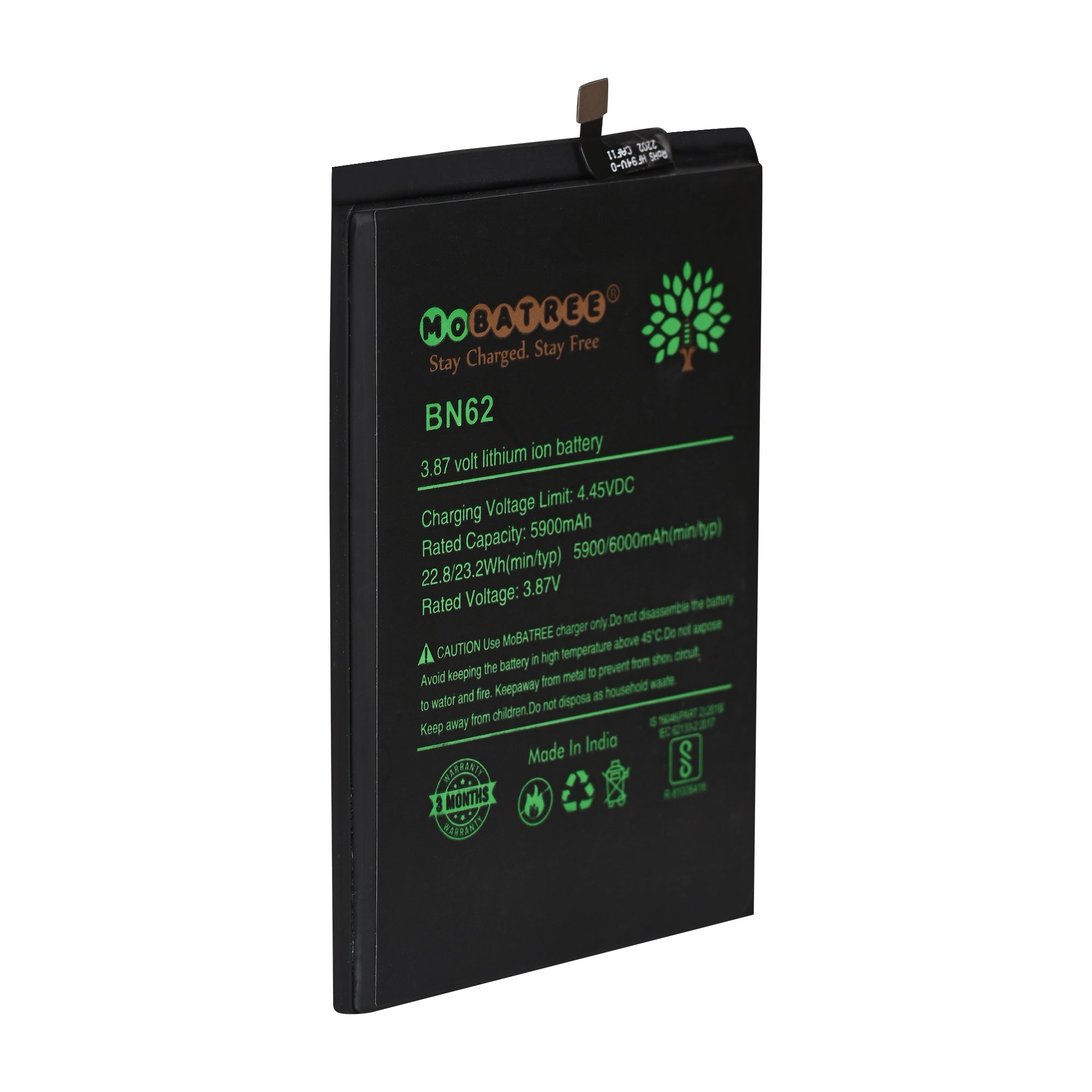 Mobatree BN62 Original Mobile Battery for Poco M3, Xiaomi Mi Redmi Note ...
