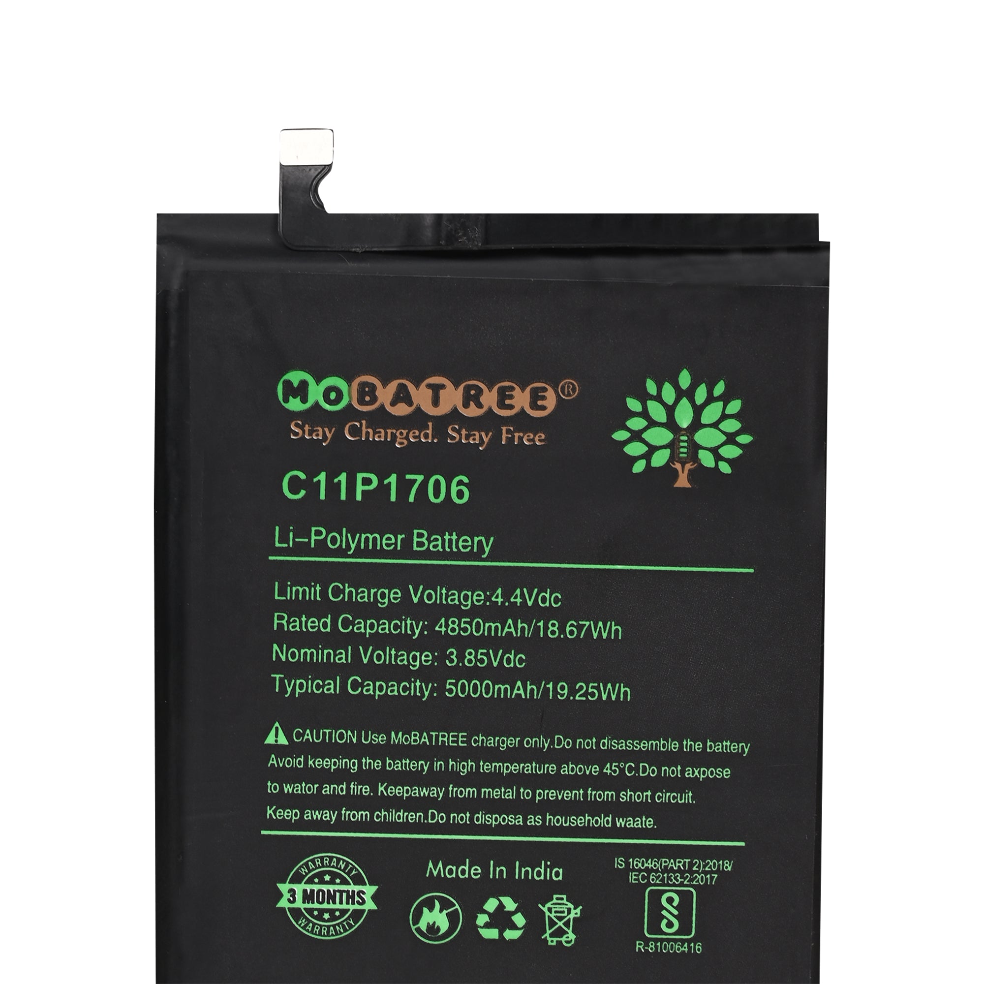 Mobatree Original Mobile Battery for Asus Zenfone Max Pro(M1) - C11P17 ...