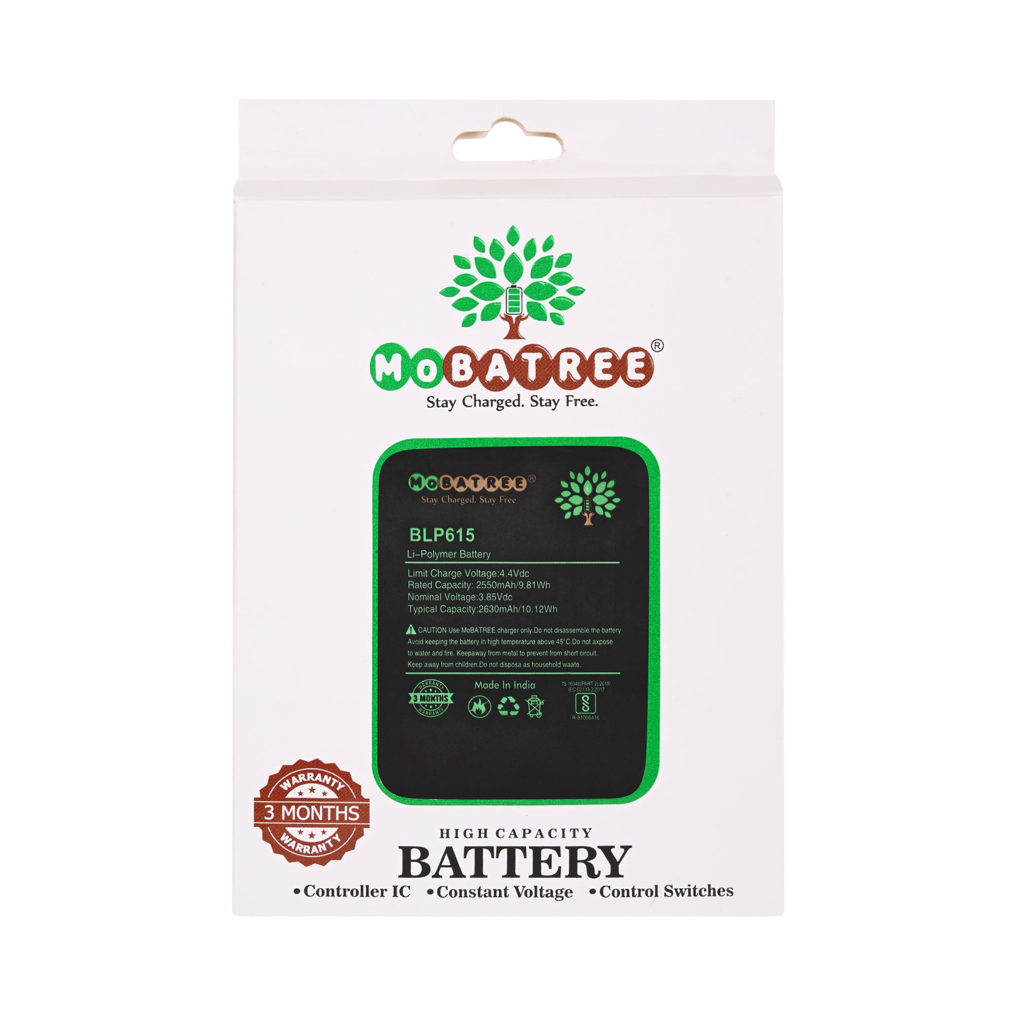 Mobatree BLP615 Original Mobile Battery for Oppo A37, Neo 9, Neo 7, 25 ...