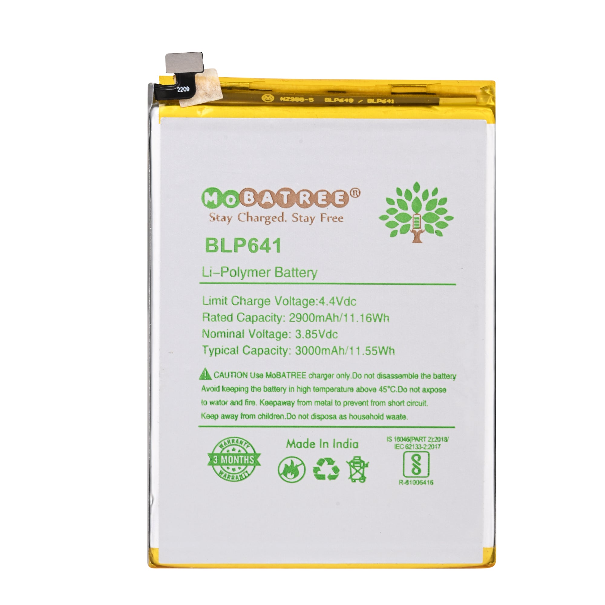 Mobatree BLP641 Original Mobile Battery for OPPO A71, A83 , 2900mAh (6 ...