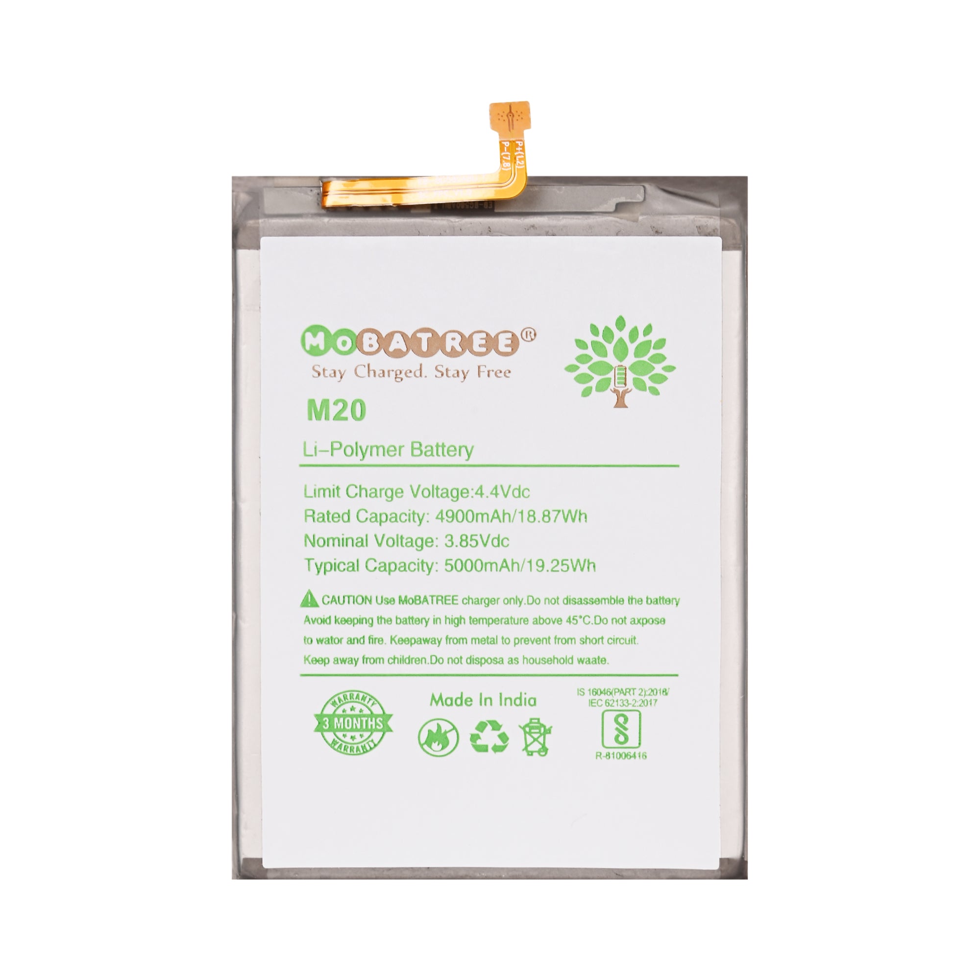 MoBatree Original Mobile Battery for Samsung Galaxy M20 - EB-BG580ABU ...
