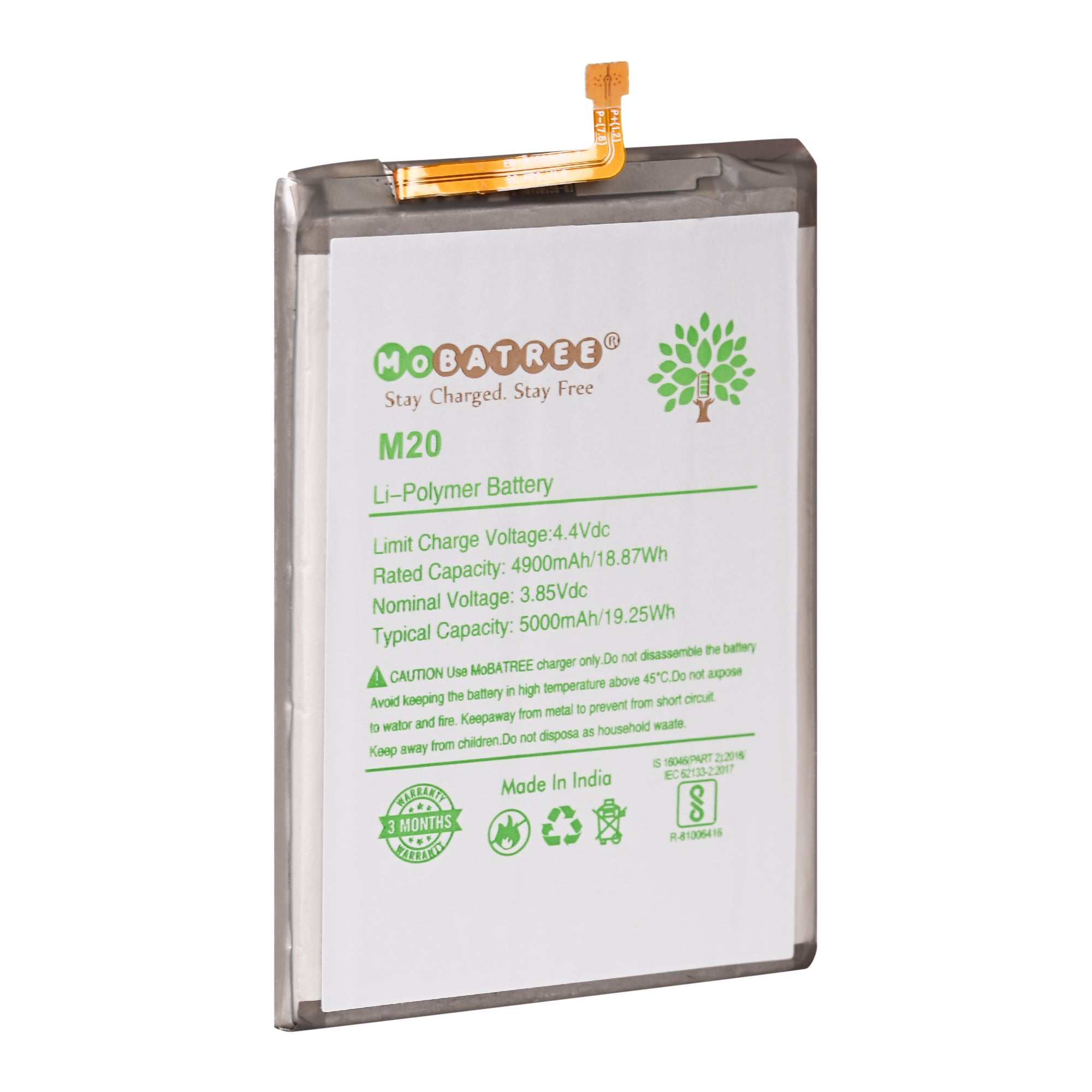 MoBatree Original Mobile Battery for Samsung Galaxy M20 - EB-BG580ABU ...