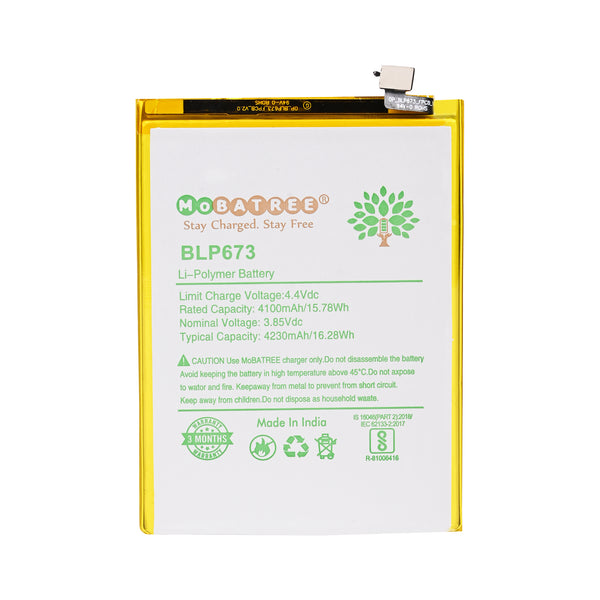 Mobatree BLP673, BLP 673 Original Mobile Battery for OPPO A3s,A5, Real ...