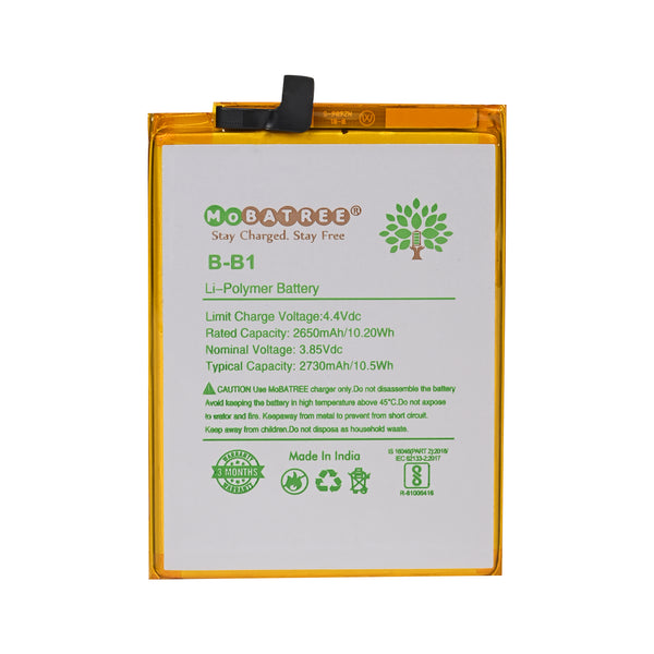 Mobatree B-B1 Original Mobile Battery for Vivo Y55, Y55A, 3300 mAh (6 ...