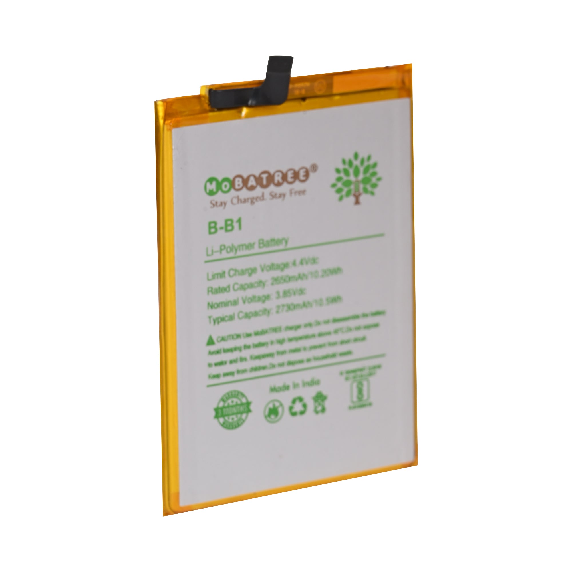 Mobatree B-B1 Original Mobile Battery for Vivo Y55, Y55A, 3300 mAh (6 ...
