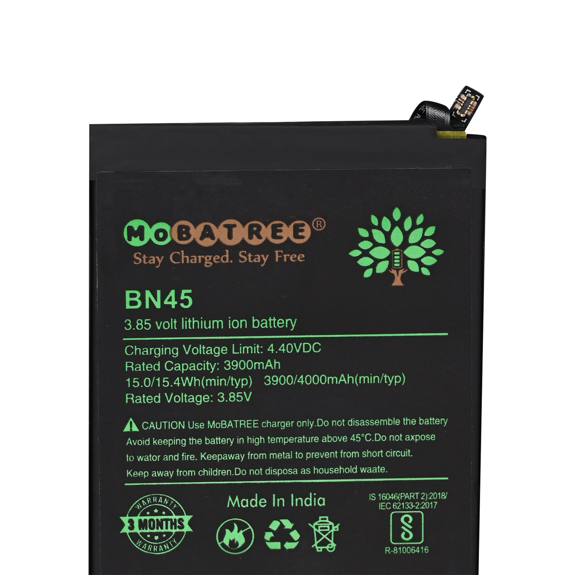 Mobatree Original Mobile Battery for Redmi Note 5 PRO, Mi Note 5 Pro ...