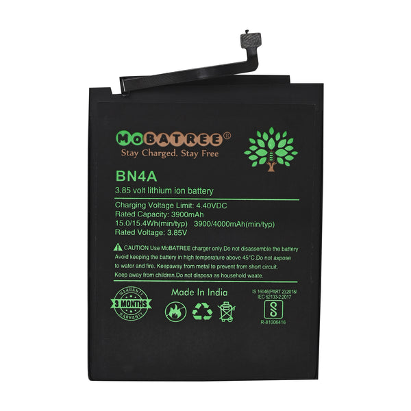Mobatree BN4A Original Mobile Battery for Redmi Note 7, Redmi Note 7 P ...