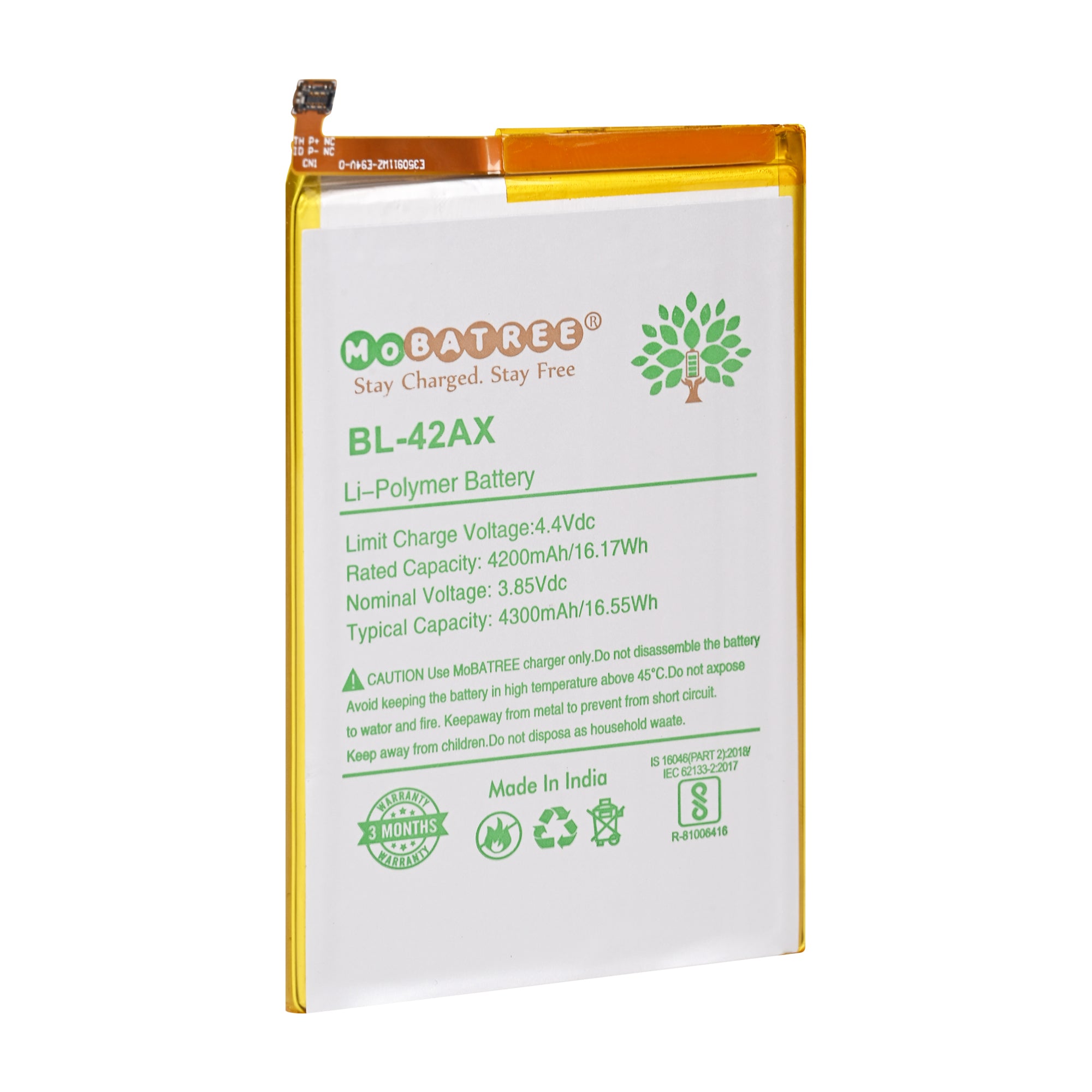 Mobatree BL42AX Original Mobile Battery for Infinix Note 4 , X572, 3650 ...