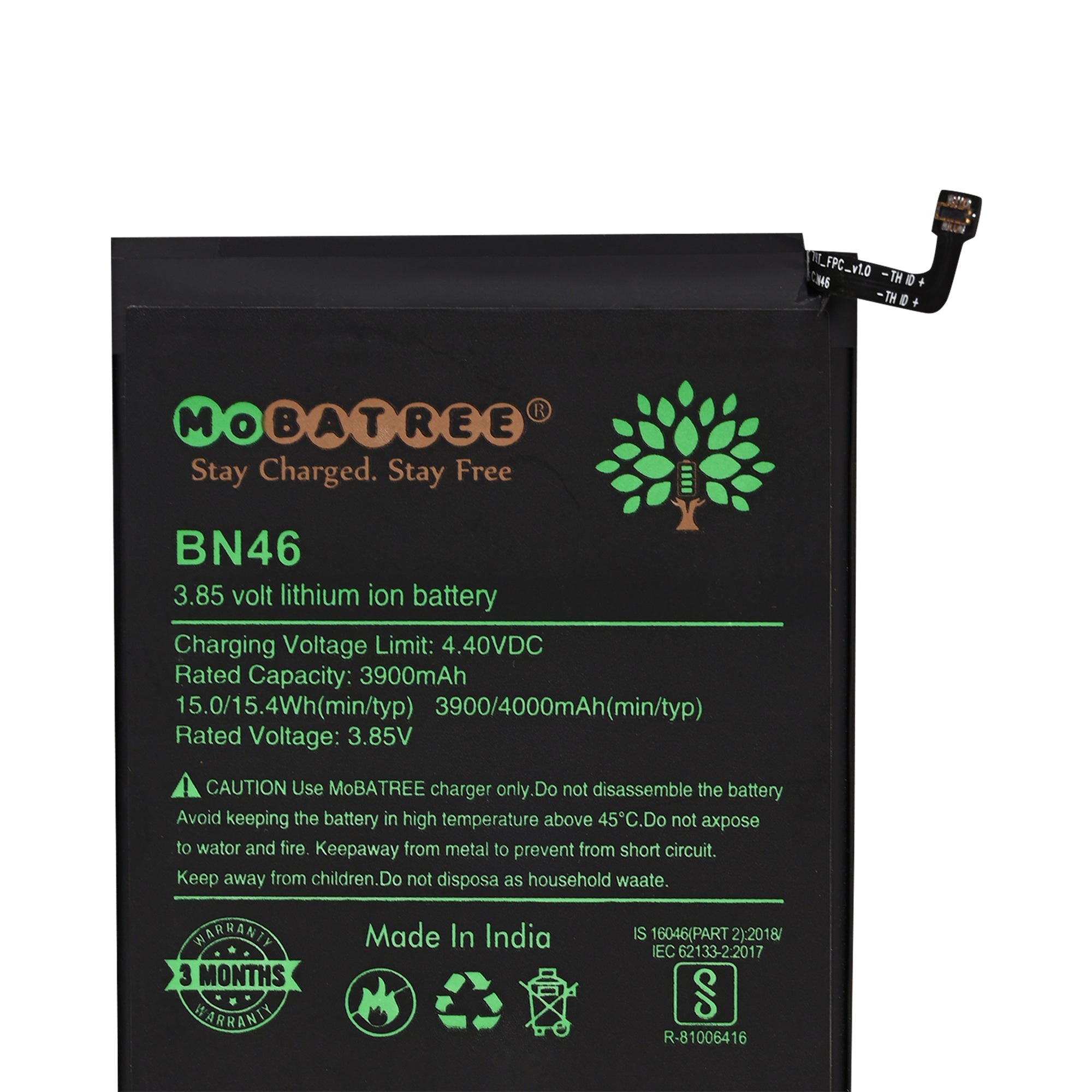 Mobatree BN46 Original Mobile Battery for Xiaomi Redmi Note 8, Redmi 7 ...
