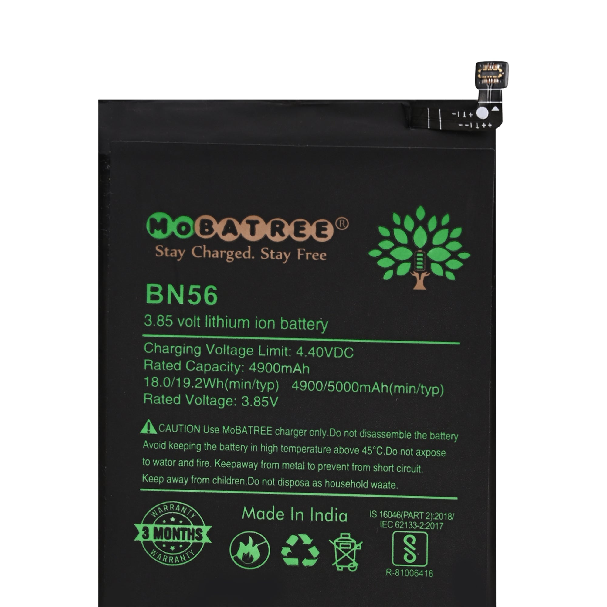Mobatree BN56 Original Mobile Battery for Xiaomi Redmi Mi 9A, 9C, Poco ...