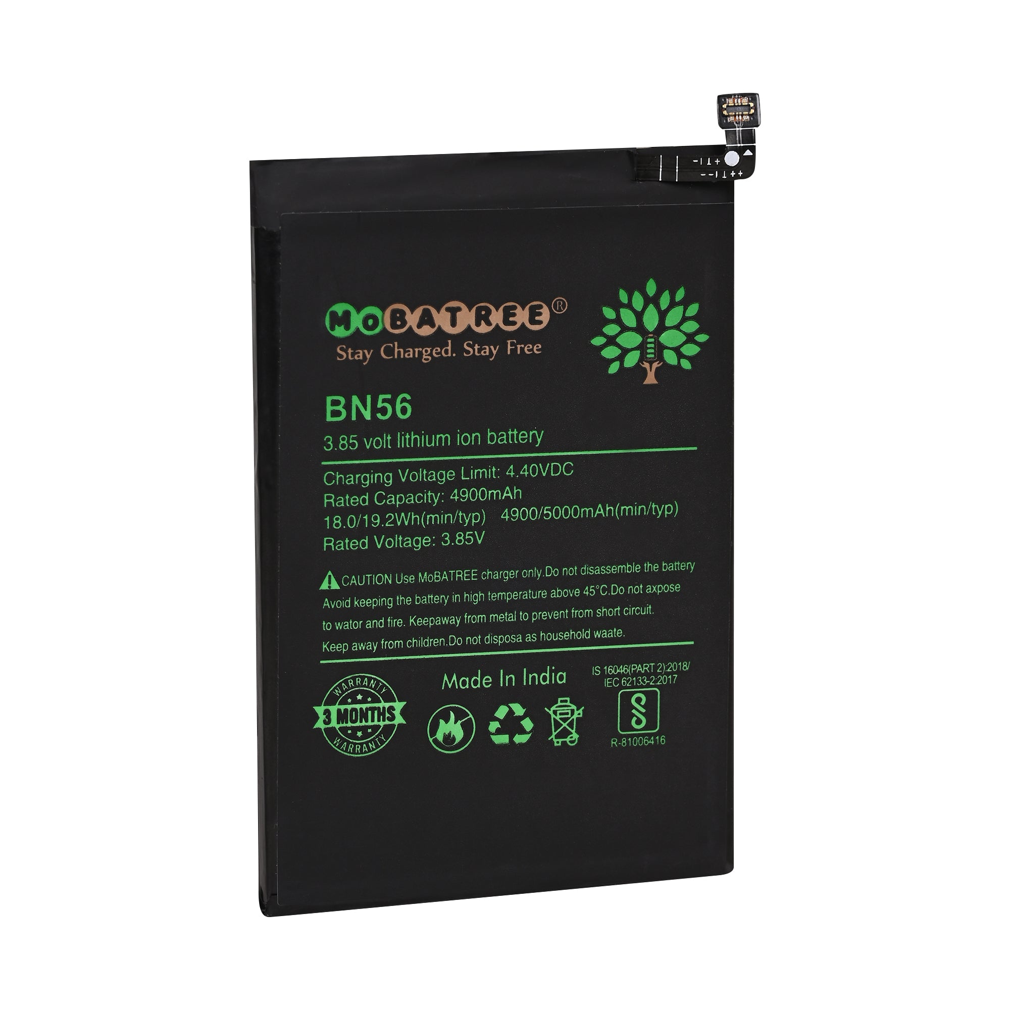 Mobatree BN56 Original Mobile Battery for Xiaomi Redmi Mi 9A, 9C, Poco ...