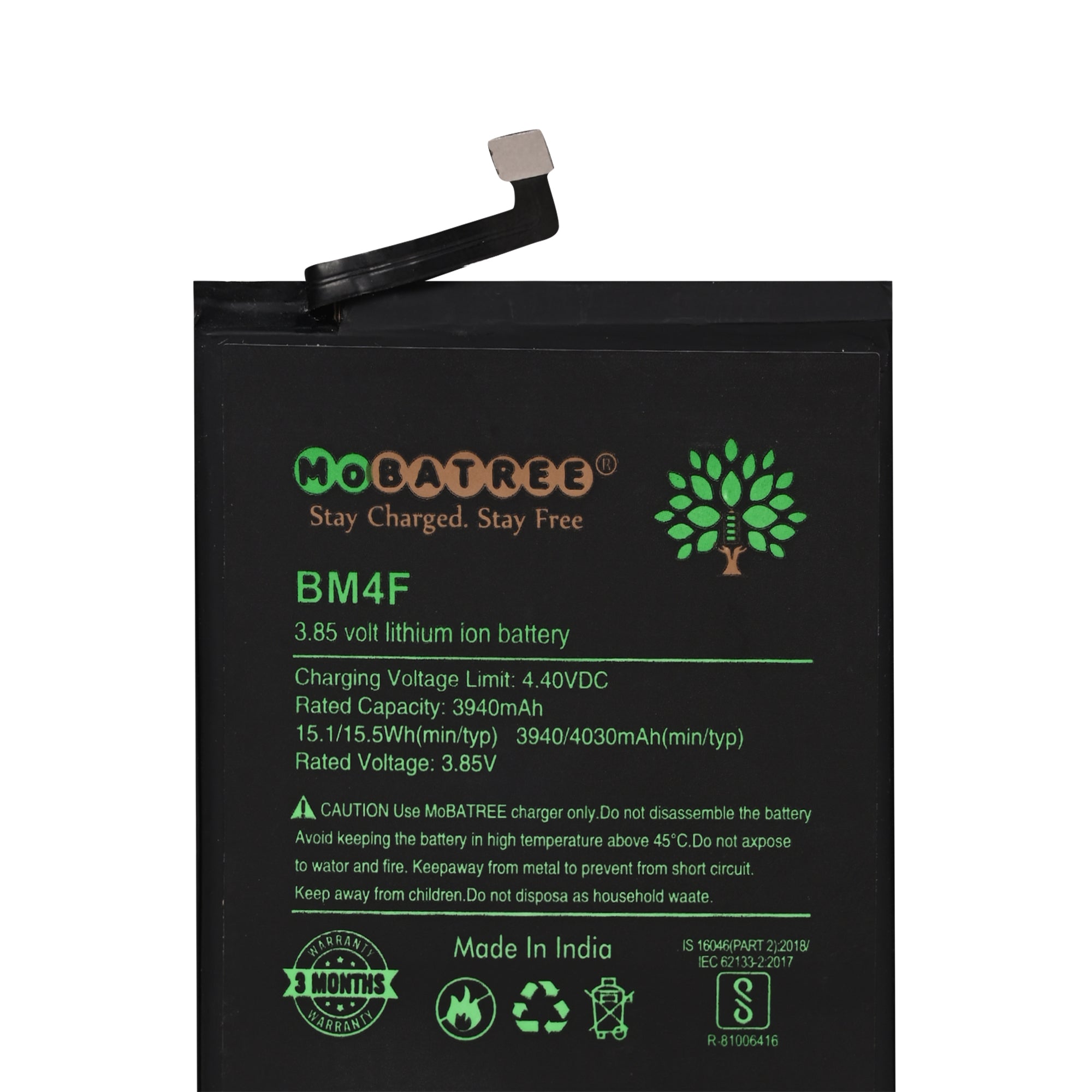 Mobatree Original Mobile Battery for Xiaomi Redmi Mi A3 - BM4F, 4040mA ...
