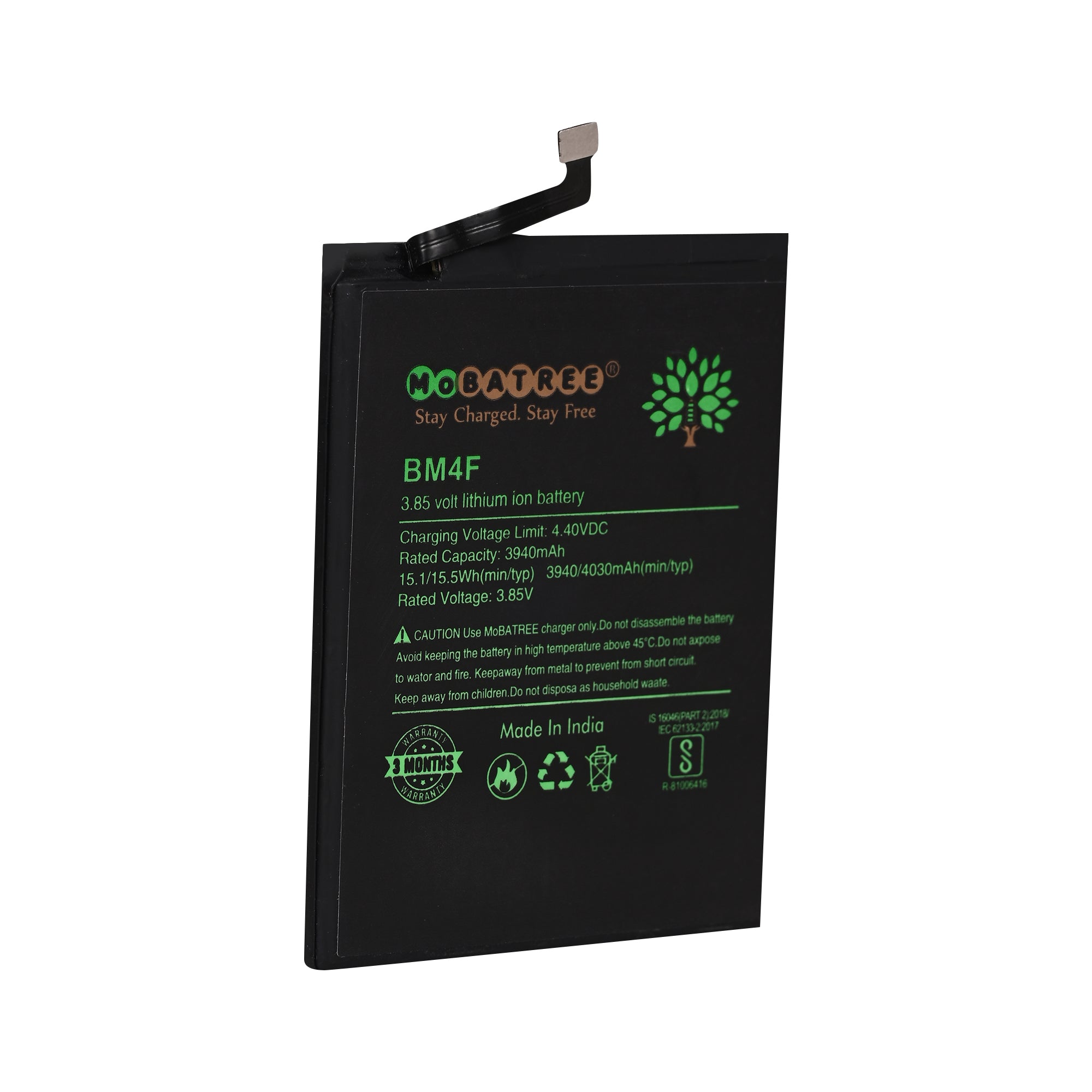 Mobatree Original Mobile Battery for Xiaomi Redmi Mi A3 - BM4F, 4040mA ...