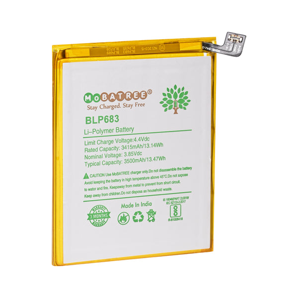 Mobatree BLP683 Original Mobile Battery for Oppo F9, F9 PRO, 3415mAh ...