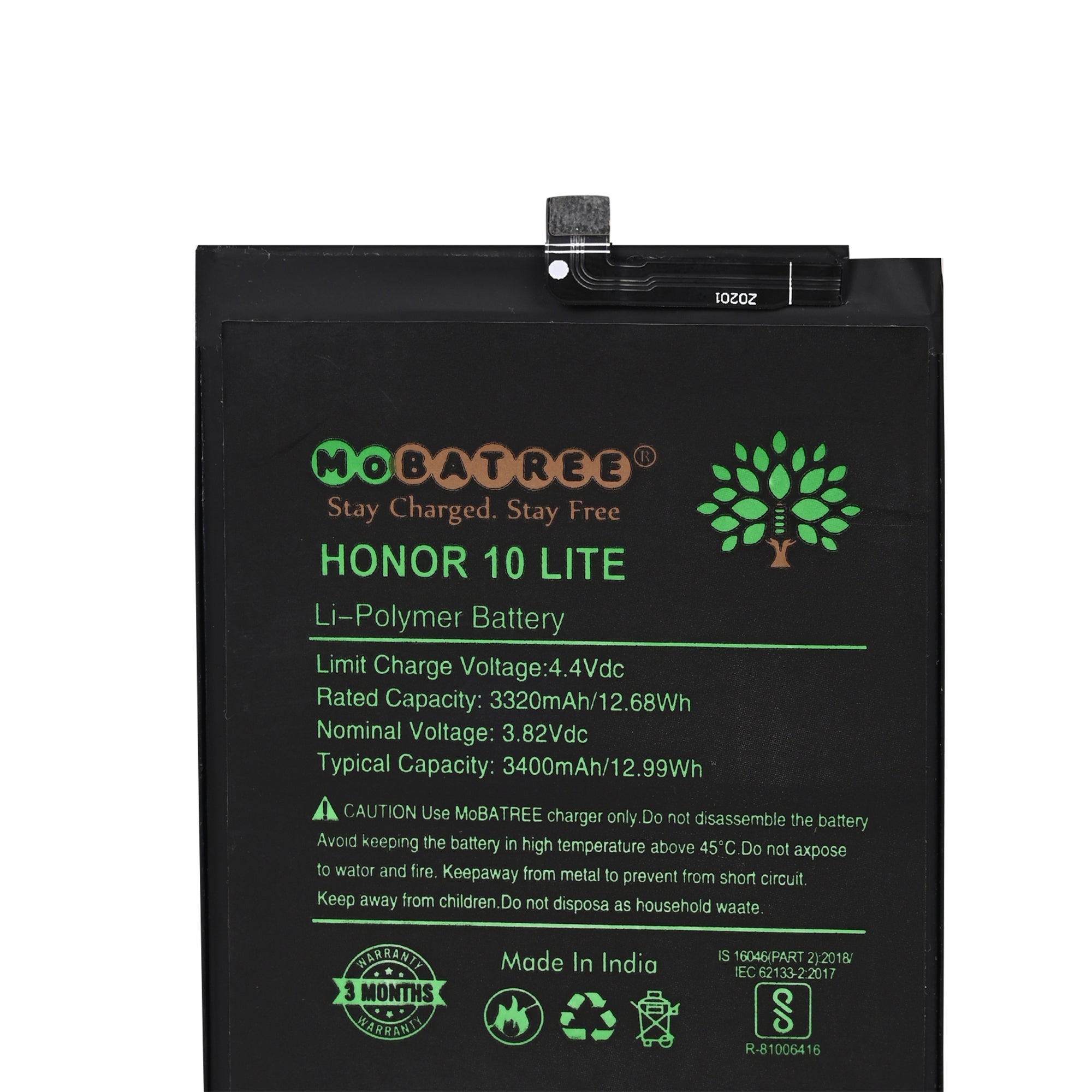 Mobatree HB396285ECW Original Mobile Battery for Honor 10 Lite, Huawei ...
