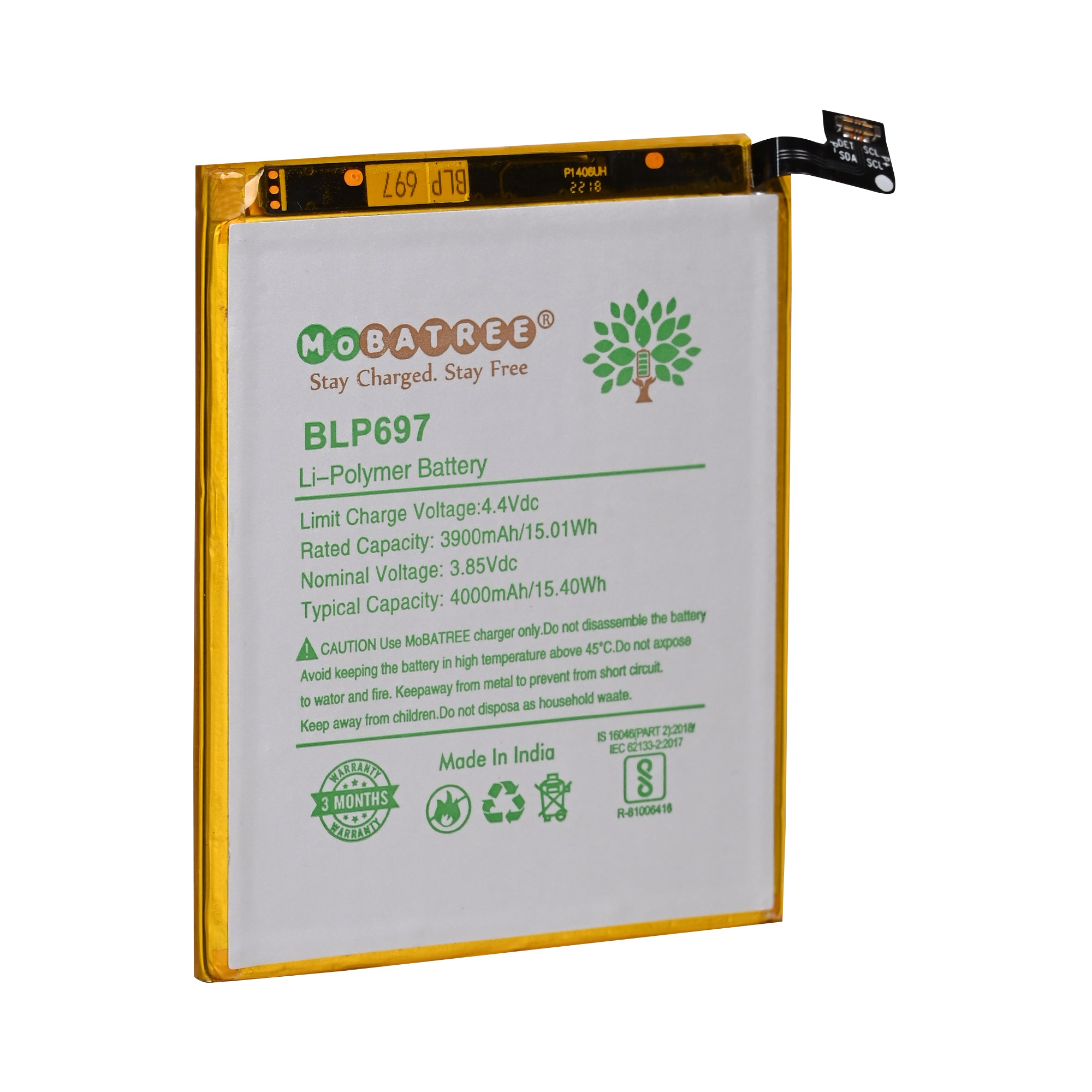 Mobatree Original Mobile Battery For Oppo F11 Pro - BLP697, 3900mAh (6 ...