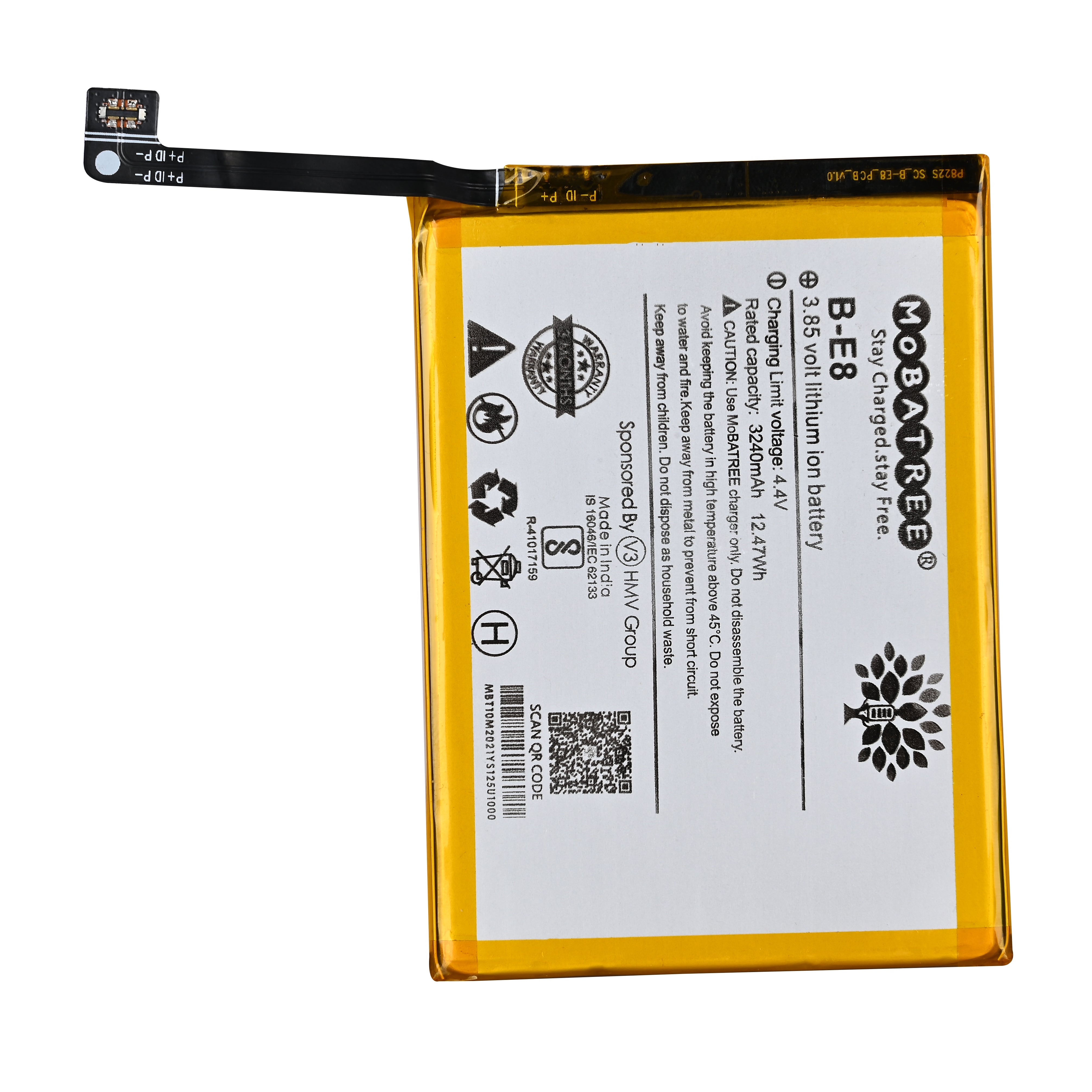 Mobatree BE8 Original Mobile Battery for VIVO V11, V11I, Y97, 3240 mAh ...