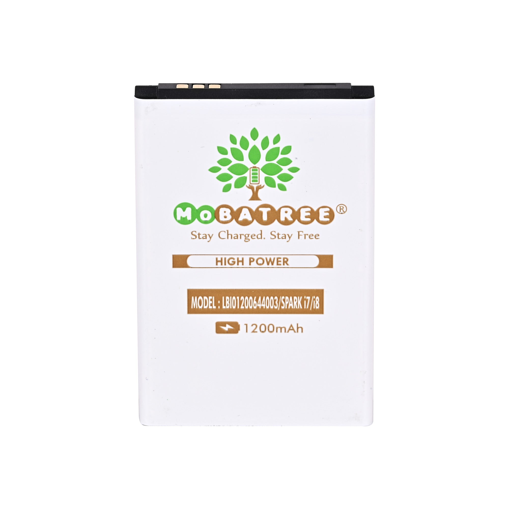 Mobatree LBI01200644003 Original Mobile Battery for Lava Spark i7, Spa ...
