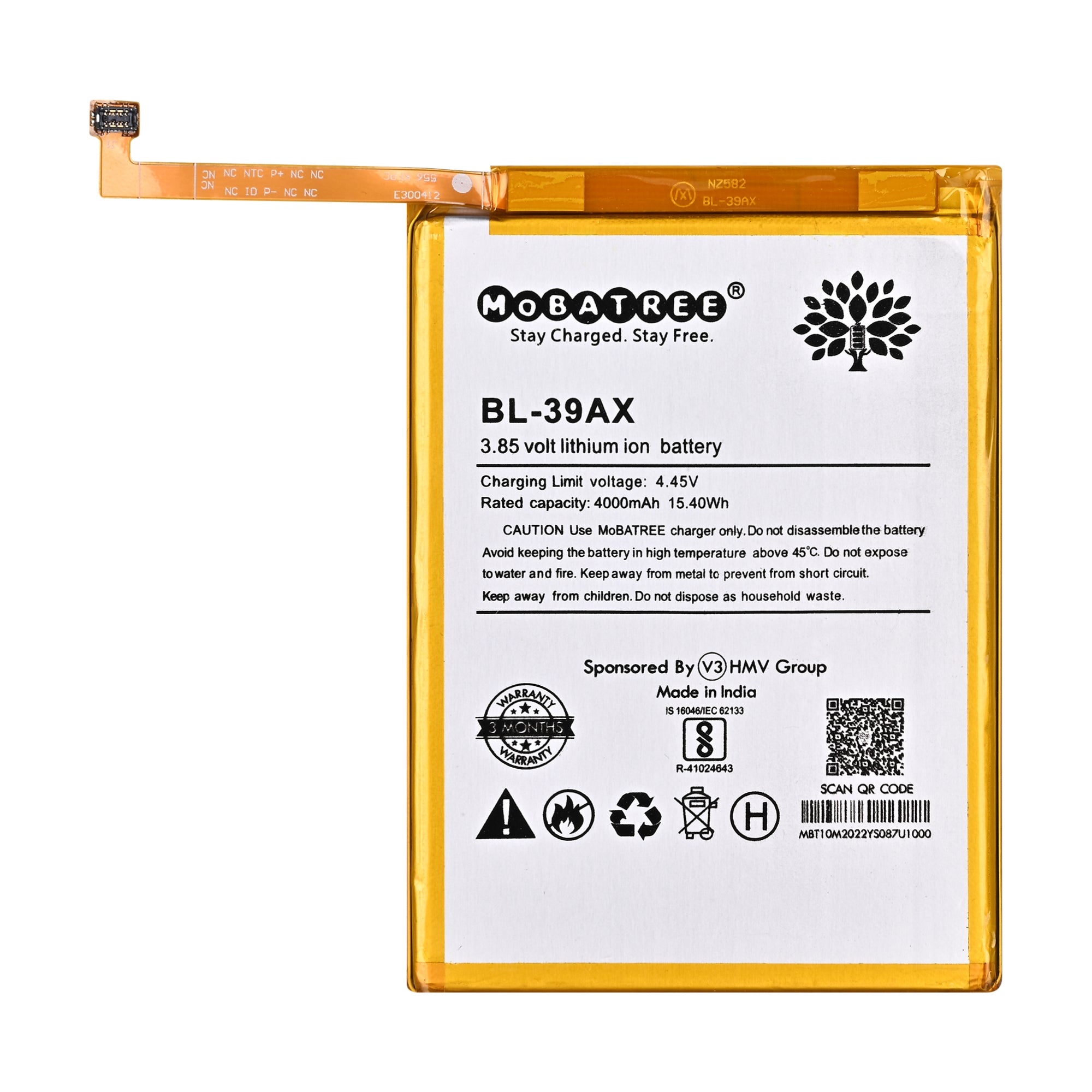 Mobatree Original Mobile Battery for Infinix Hot 4 X557 - BL39AX, 4000 ...