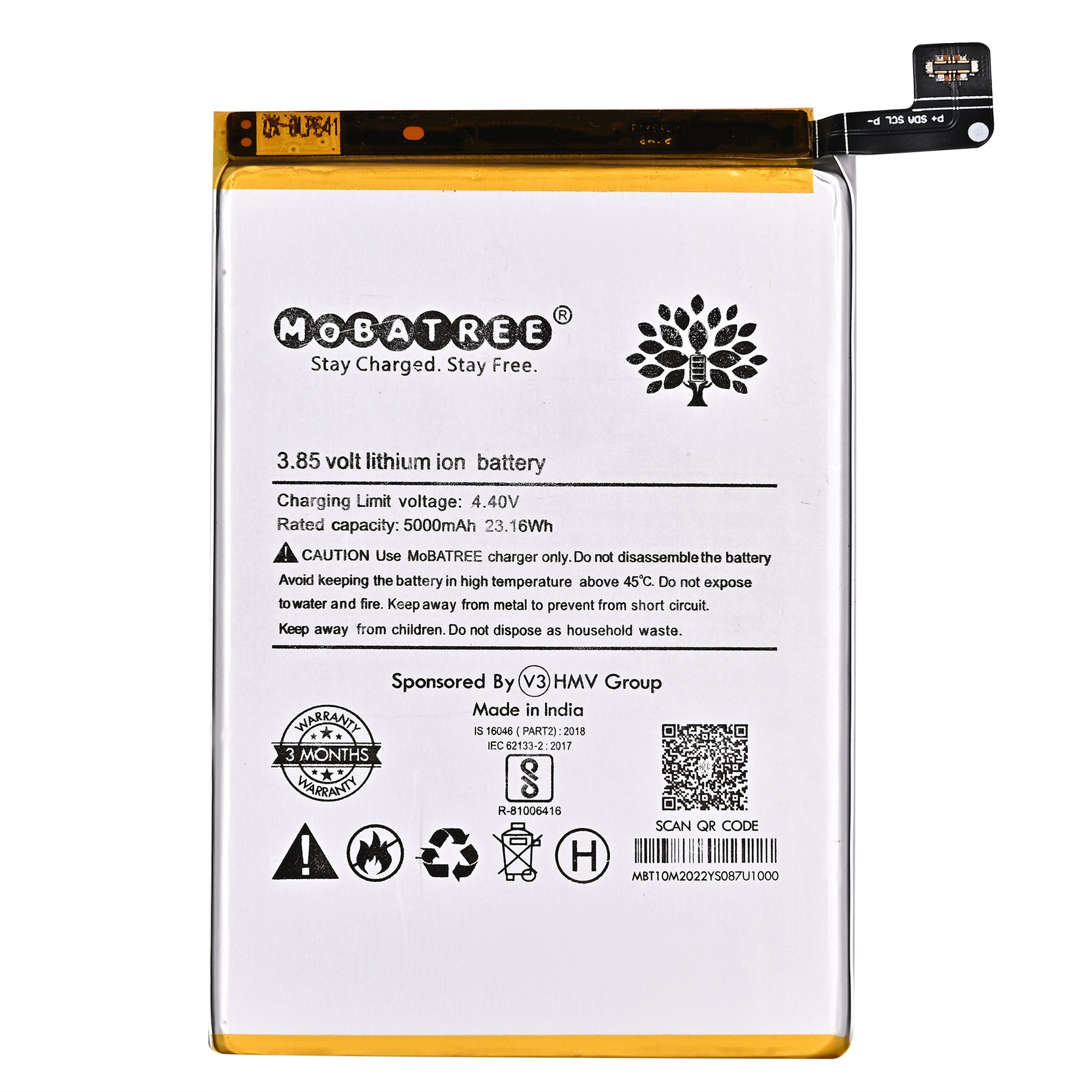 Mobatree BLP841 Original Mobile Battery for Realme 8, 5000 mAh (6 mont ...