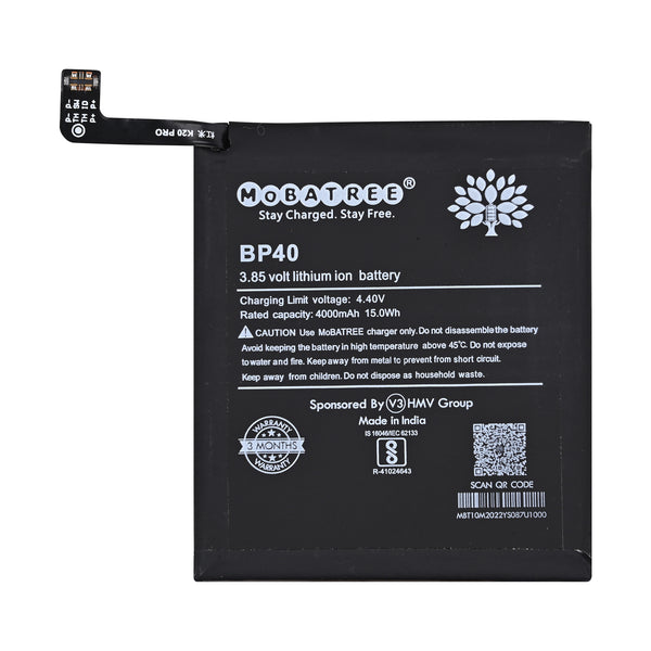 Mobatree BP40 Original Mobile Battery for Xiaomi Redmi K20 Pro, Mi 9T ...