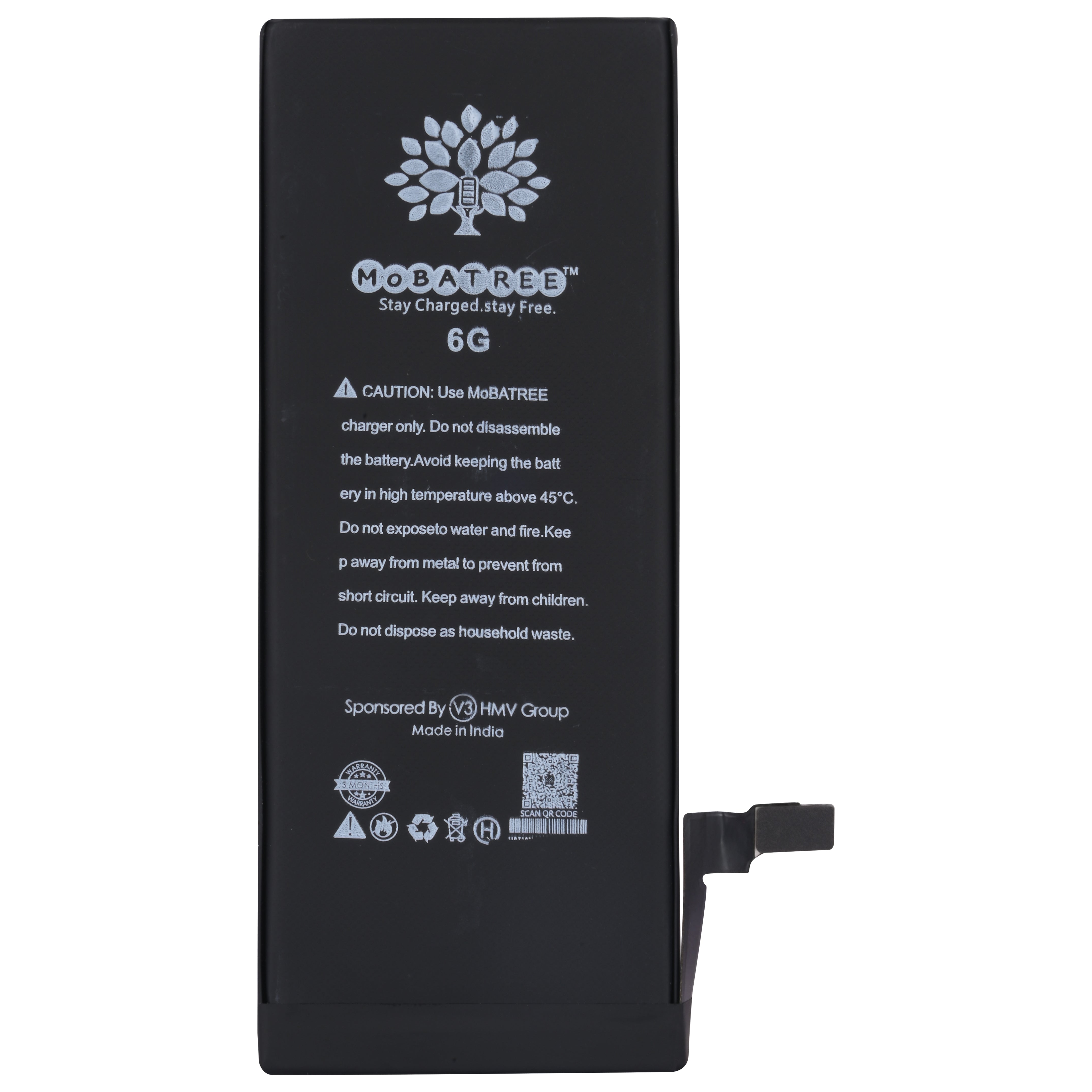 Mobatree Original Mobile Battery for Iphone 6, 1810mAh (6 months Guara ...