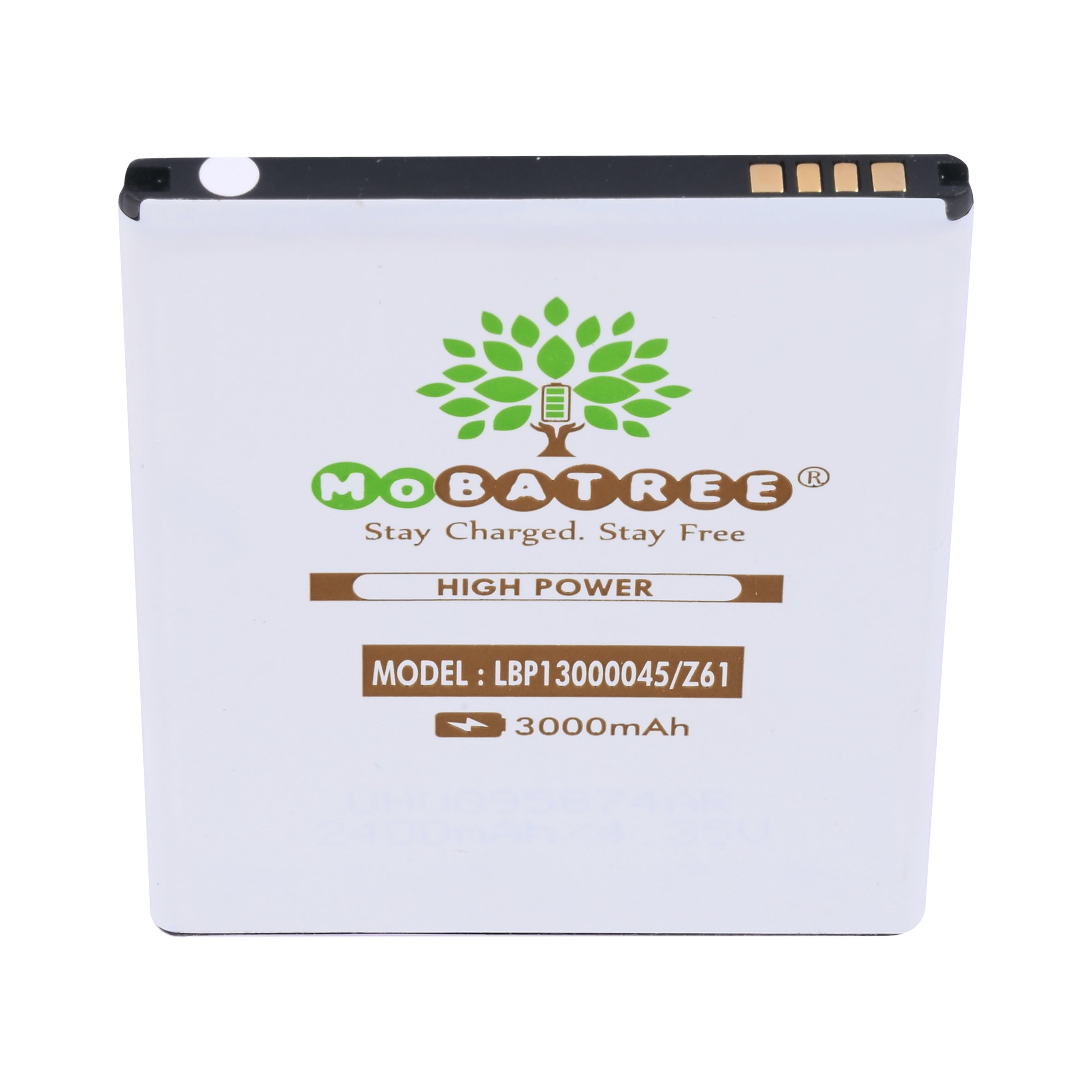 Mobatree Original Mobile Battery for Lava Z61 - LBP13000045, 3000 mAh ...