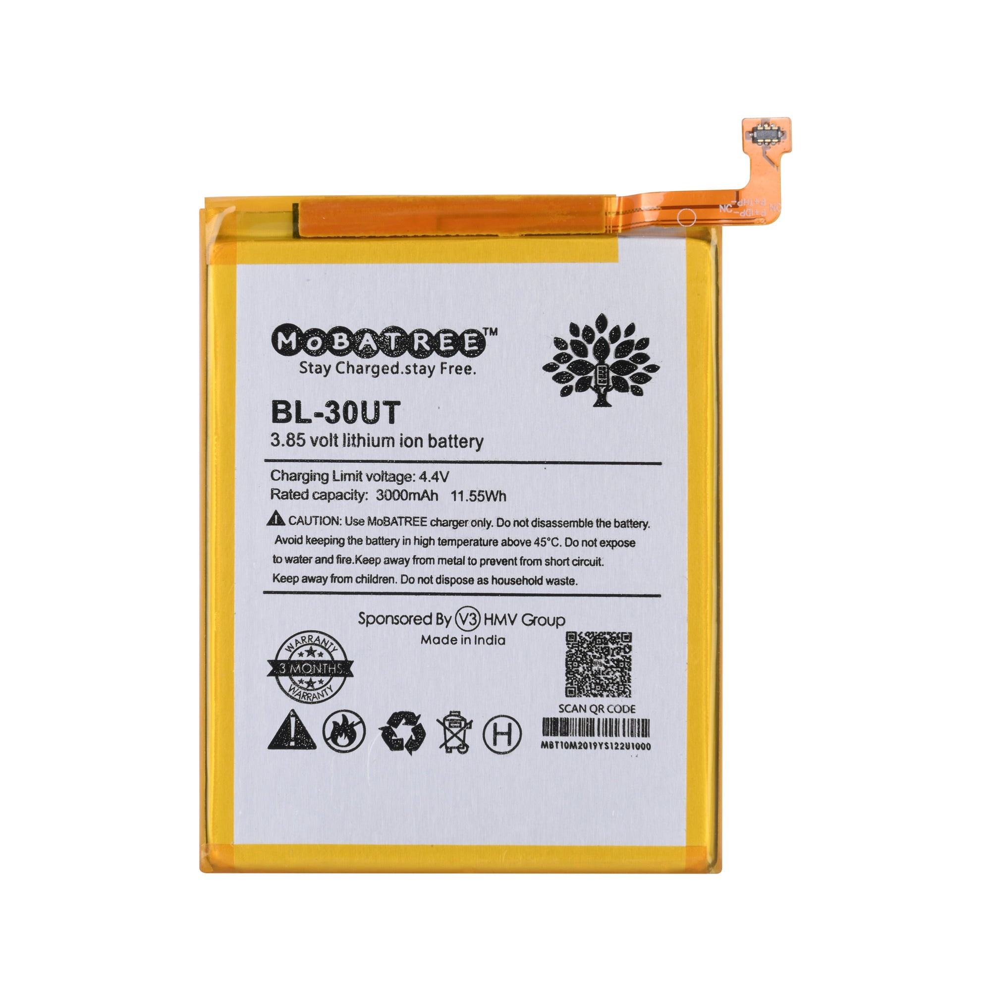 Mobatree BL-30UT Original Mobile Battery for Tecno I3, I3 Pro, 3000mAh ...