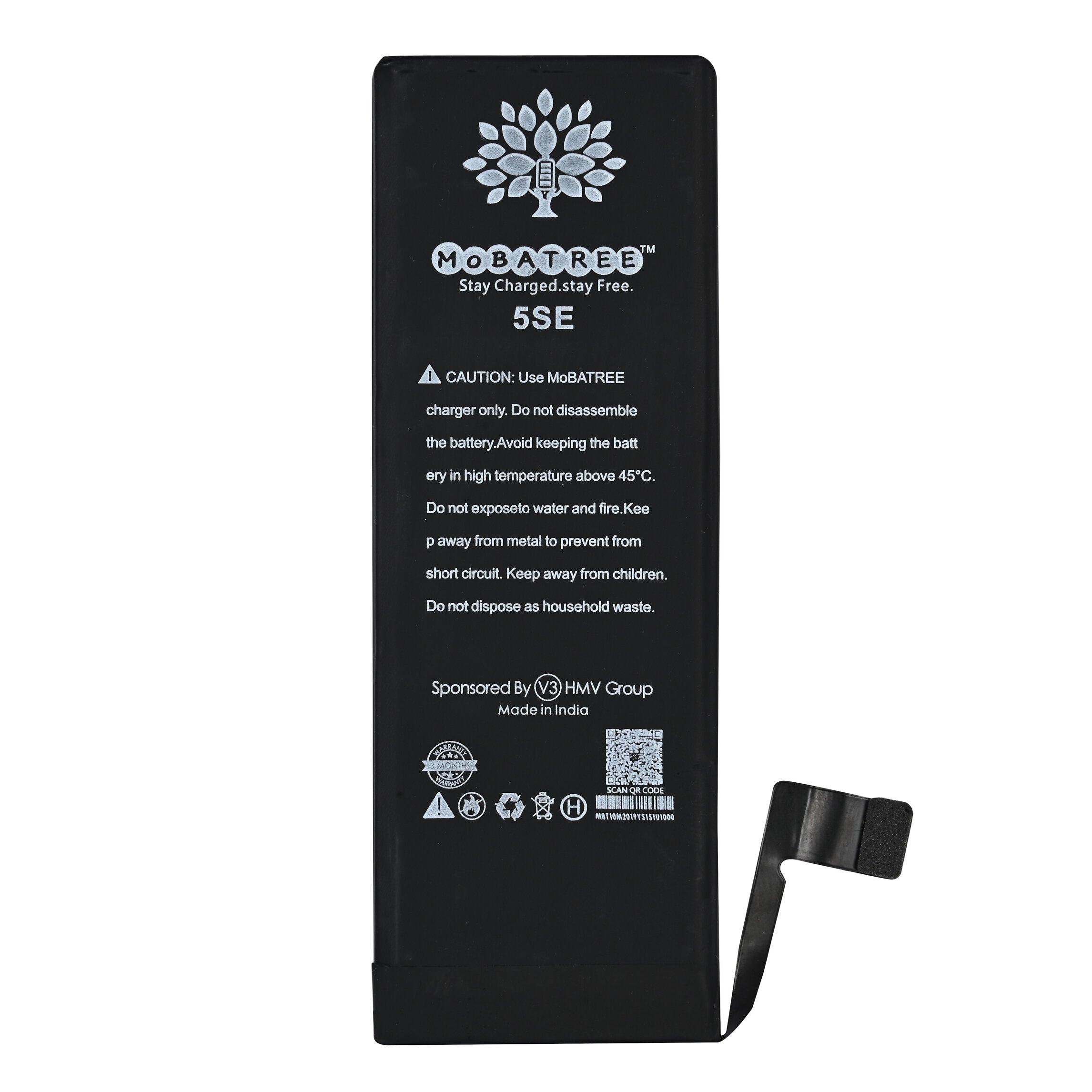 Mobatree Original Mobile Battery for Apple Iphone 5SE, 1700mAh (6 mont ...